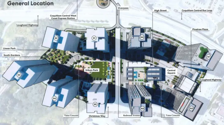 Coquitlam council approves nine-tower, 4,000-unit downtown project ...